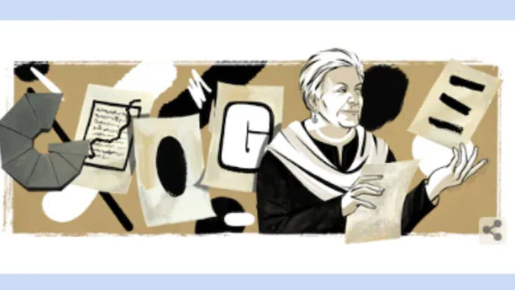 Google doodle celebrates minimalist artist Zarina Hashmi’s 86th birth ...