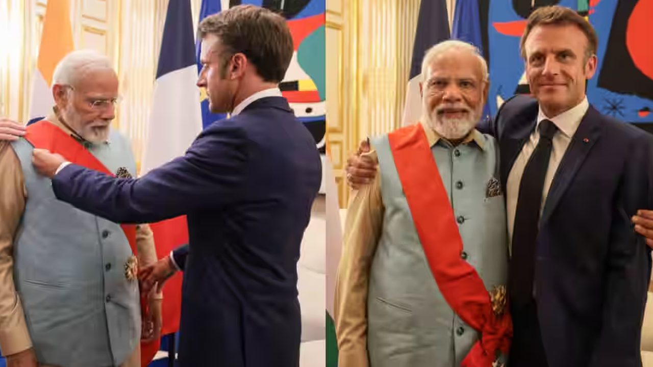 PM Modi conferred with France’s highest civilian award by Emmanuel ...